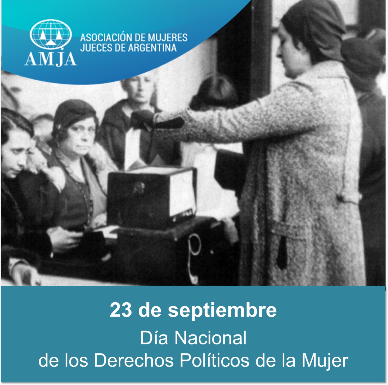 23 de septiembre- Día Nacional de los Derechos Políticos de la Mujer - Asociación de Mujeres ...